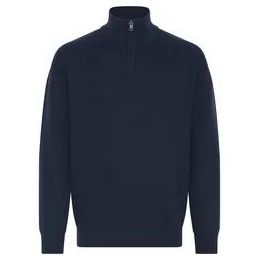 !Solid Troyer SOLID "Troyer SDFinnet", Herren, Gr. L, blau (insignia blau), Obermaterial: 70% Baumwolle CO recyc.. 30% Polyester Pol. recyc.., Pullover Troyer