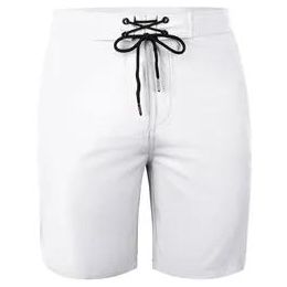 Badeshorts YEAZ "Badeshorts DAVEY", Herren, Gr. XXL, US, wei&szlig;, Obermaterial: 92% Polyester PES. 8% Elasthan EL., Badehosen Badeshorts