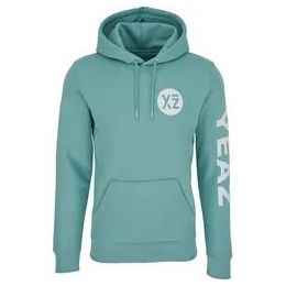Kapuzenpullover YEAZ "Hoodie Caribbean (unisex) CUSHY", Damen, Gr. XS, blau (t&uuml;rkis), Obermaterial: 85% Baumwolle CO. 15% Polyester PES., Pullover Kapuzenpullover