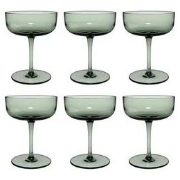 Villeroy & Boch Sektglas "Sektschalen / Dessertschalen Like Glass 100 ml 6er Set", gr&uuml;n (sage), 6 tlg., Glas, LIKE. BY VILLEROY & BOCH, Trinkgef&auml;&szlig;e