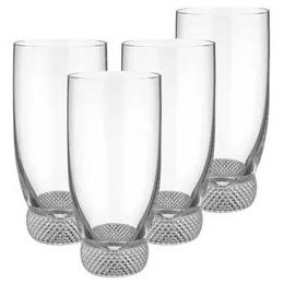 Villeroy & Boch Bierglas VILLEROY & BOCH "Biergl&auml;ser Octavie 385 ml 4er Set transparent", bunt (transparent), Glas, Trinkgef&auml;&szlig;e