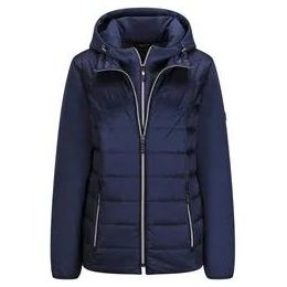 Langmantel GOLDNER "Stepp-Winterjacke mit Kapuze", Damen, Gr. 52, schwarz, Obermaterial: 50% Polyester PES. 50% Wolle mw., figurumspielend, M&auml;ntel, Mit hochwertigem Twillfutter