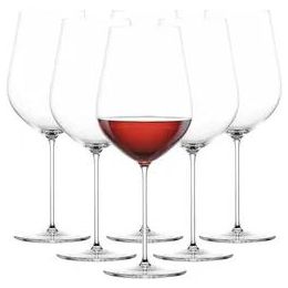 Schott Zwiesel Rotweinglas ZWIESEL GLAS "Rotweingl&auml;ser VUELO 785 ml 6er Set transparent", bunt (transparent), B:10,3cm H:25,4cm &Oslash;:10,3cm, Glas, Trinkgef&auml;&szlig;e, Rotweinglas, Sp&uuml;lmaschinengeeignet
