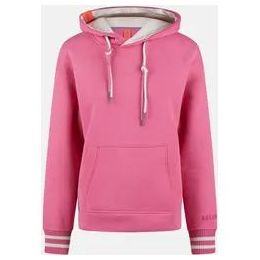 Kapuzenpullover SALZHAUT "Hoodie VERDADDERT", Damen, Gr. S, rosa (blossom), Obermaterial: 65% Baumwolle CO. 35% Polyester PES., Pullover Kapuzenpullover