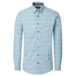 Langarmhemd Casamoda "Casamoda Freizeithemd Print", Herren, Gr. 3XL, Normalgr&ouml;&szlig;en, gr&uuml;n, 100% Baumwolle, bedruckt, comfort fit, Hemden