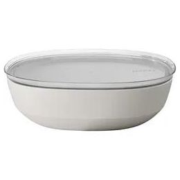 Schale Mepal "Servierschale mit Deckel Silueta 4000 ml", wei&szlig; (nordic wei&szlig;), L:30,1cm, Sch&uuml;sseln, Salatsch&uuml;ssel Servierschale