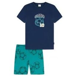 Schlafanzug Schiesser "Pyjama", Jungen, Gr. 104, blau, Obermaterial: 100% Baumwolle CO., Homewear-Sets Schlafanzug