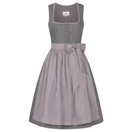 N&uuml;bler Dirndl N&Uuml;BLER "Dirndl midi Fabiane", Damen, Gr. 34, EURO, grau, Obermaterial: 100% Viskose CV., Kleider