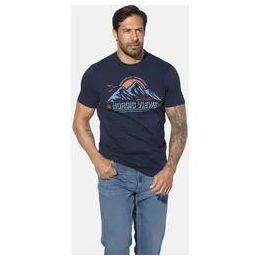 T-Shirt Jan Vanderstorm "T-Shirt SVENBOR", Herren, Gr. 3XL, blau (dunkelblau), Obermaterial: 100% Baumwolle CO., Shirts T-Shirt