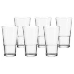 Glas Leonardo "Trinkgl&auml;ser Event 240 ml 6er Set transparent", bunt (transparent), Glas, Trinkgef&auml;&szlig;e, Kaffeetasse