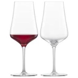 Schott Zwiesel Rotweinglas ZWIESEL GLAS "Beaujolais Rotweingl&auml;ser Bouquet 486 ml 2er Set transparent", bunt (transparent), 2 tlg., Glas, Trinkgef&auml;&szlig;e, Rotweinglas