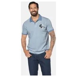 Poloshirt Jan Vanderstorm "Poloshirt LINDHEIM", Herren, Gr. 7XL, blau (hellblau), Obermaterial: 100% Baumwolle CO., Shirts