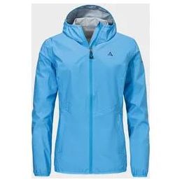 Sch&ouml;ffel Outdoorjacke SCH&Ouml;FFEL "Jacket Style Migandi WMS", Damen, Gr. 36, 8105, blau, Oberstoff: 100% Polyester; (Membran: Thermoplastisches Polyurethan), regular fit, hoch geschlossener Ausschnitt, Jacken Outdoorjacke