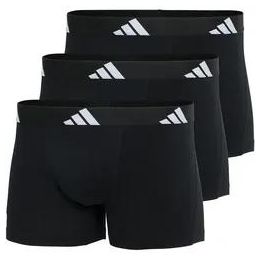 Boxershorts Adidas ORIGINALS "Boxershort 3er Pack", Herren, Gr. S, schwarz, Obermaterial: 95% Baumwolle CO. 5% Elasthan EL., Unterhosen
