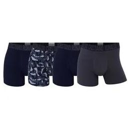 CR7 Cristiano Ronaldo Boxershorts CR7 "Boxershort 4er Pack", Herren, Gr. L, bunt (blau, grau), Obermaterial: 95% Baumwolle CO. 5% Elasthan EL., Unterhosen