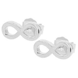 Adelia&acute;s Paar Ohrh&auml;nger ADELIA ́S "Damen Ohrringe &ndash; Ohrstecker Unendlichkeitszeichen aus 925 Silber", Damen, Gr. Damen, Silber 925 (Sterlingsilber), silber, Ohrringe, Geschenkidee: zeitlos und vielseitig