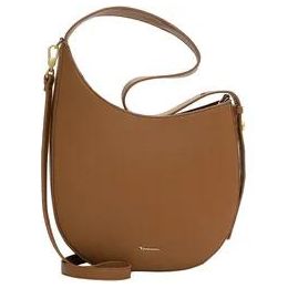 Beuteltasche Tamaris "Beutel TAS Kathi", Damen, Gr. B/H/T: 28cm x 32cm x 5cm 0, gelb (sahara 920), Polyurethan, Taschen Beuteltasche