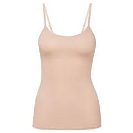 Unterhemd Calida "Unterhemd Natural Comfort Spaghetti-Top 1er Pack", Damen, Gr. 40-42, N-Gr, beige (nude), Obermaterial: 92% Baumwolle CO. 8% Elasthan EL., Unterhemden Unterhemd
