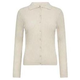 Cardigan soyaconcept "Soya Concept Cardigan SC-FETIMA 2", Damen, Gr. XXL, 91620 cream melange, Obermaterial: 40% Viskose, 30% Polyamid, 27% Polyester, 3% Wolle, Strickjacken