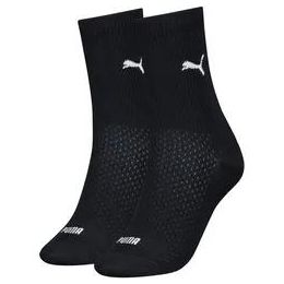 Socken Puma "Puma WOMEN SOCK", Damen, Gr. 35-38, schwarz, Baumwollmischung, normal, Socken Socken, mit atmungsaktivem Mesh zur Bel&uuml;ftung, um k&uuml;hl und trocken zu bleiben