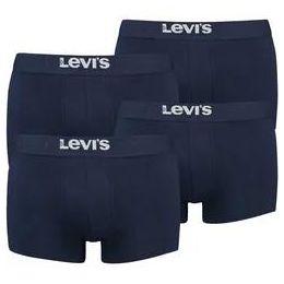 Levi's Boxershorts LEVI'S "Boxershort 4er Pack", Herren, Gr. L, blau, Obermaterial: 95% Baumwolle CO. 5% Elasthan EL., Unterhosen