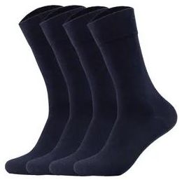 Sneakersocken Camano "Socken 4er Pack", Herren, Gr. 39-42, blau (marine), Obermaterial: 97% Baumwolle CO. 3% Elasthan EL., Socken Sneakersocken