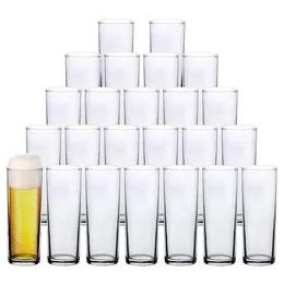Bierglas Van Well "K&ouml;lschgl&auml;ser geeicht 0,2 l 24er Set transparent", bunt (transparent), 24 tlg., Glas, Trinkgef&auml;&szlig;e