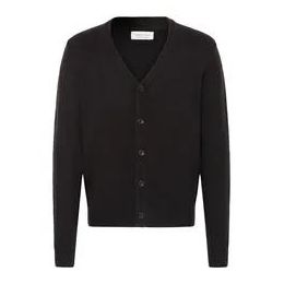 Strickjacke Casual Friday "Strickjacke CFHeine", Herren, Gr. 3XL, schwarz (schwarz beauty), Obermaterial: 65% Polyacryl PAN. 27% Nylon NY. 5% Wolle mw. 3% Polyester PES., Strickjacken Strickjacke