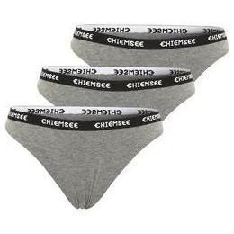 Tanga Chiemsee, Damen, Gr. S (36), medium grau, medium grau, 71% Baumwolle, 24% Viskose, 5% Elasthan, Unterhosen Tanga