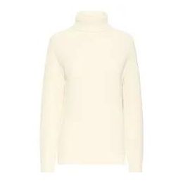Rollkragenpullover oxmo "Rollkragenpullover OXKimse", Damen, Gr. XXL, wei&szlig; (marshmallow), Obermaterial: 70% Baumwolle CO recyc.. 30% Polyester Pol. recyc.., Pullover Rollkragenpullover