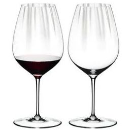 Rotweinglas "Cabernet Merlotgl&auml;ser Performance 834 ml 2er Set transparent", bunt (transparent), B:10,5cm H:24,5cm &Oslash;:10,5cm, Glas, Riedel THE WINE GLASS COMPANY, Trinkgef&auml;&szlig;e, Rotweinglas, Sp&uuml;lmaschinenfest