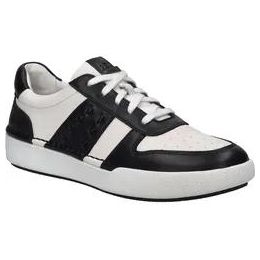 Sneaker Josef Seibel "Claire 27, schwarz-weiss", Damen, Gr. 42, schwarz (schwarz, wei&szlig;), Obermaterial: 100% Rindsleder Leather cow., Schuhe Sneaker