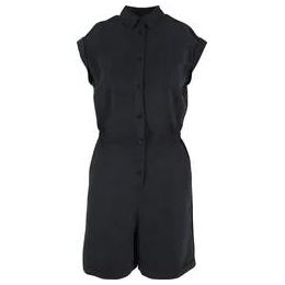 Jumpsuit Urban Classics "Urban Classics Damen Ladies Viscose Twill Jumpsuit", Damen, Gr. S, US-Gr&ouml;&szlig;en, schwarz, 69% Viskose, 31% Polyester, unifarben, normal, ohne Ausschnitt, Overalls Jumpsuit