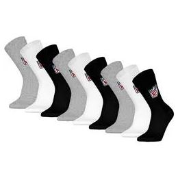Kurzsocken NFL "Socken NFL SHIELD 9Pack Crew Socks 9er Pack", Herren, Gr. 39-42, bunt (wei&szlig;, grau, schwarz), Obermaterial: 61% Baumwolle CO. 35% Polyester PES. 4% Elasthan EL., Socken