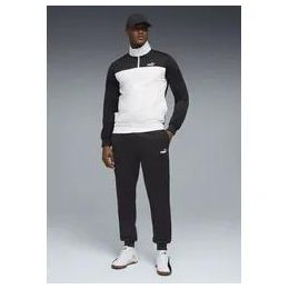 Trainingsanzug Puma "POLY COLORBLOCK SUIT", Herren, Gr. M, Puma wei&szlig;, Trikot, Obermaterial: 100% Polyester, unifarben, regular fit, Sportanz&uuml;ge Trainingsanzug, ohne Kapuze