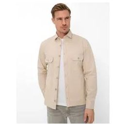 Langarmhemd Brax "Style KAY", Herren, Gr. 3XL, Normalgr&ouml;&szlig;en, beige, Web, 100% Baumwolle, Hemden