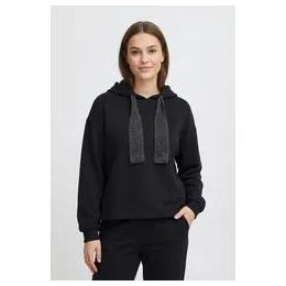 Kapuzensweatshirt Pieces "PCCHILLI LS GLITTER HOODIE NOOS BC", Herren, Gr. M, schwarz detail:wide lurex, Sweatware, Obermaterial: 50% Baumwolle, 50% Polyester, unifarben, regular fit normal, ohne Ausschnitt, Rippstrickb&uuml;ndchen, Sweatshirts, mit Kordelzug in Kontrastfarbe