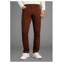 MAN'S WORLD 5-Pocket-Hose MAN'S WORLD, Herren, Gr. 52, N + U Gr, rost, Web, Obermaterial: 98% Baumwolle, 2% Elasthan, regular fit lang, Hosen 5-Pocket-Hose