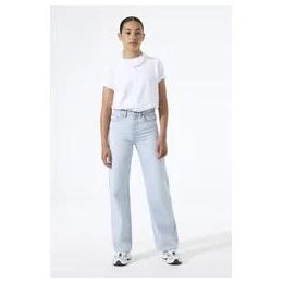 Schlagjeans Garcia "Ilvy", M&auml;dchen, Gr. 164, N-Gr, bleached, Denim/Jeans, Obermaterial: 100% Baumwolle, loose fit lang, Jeans, for Girls, mit weitem Bein