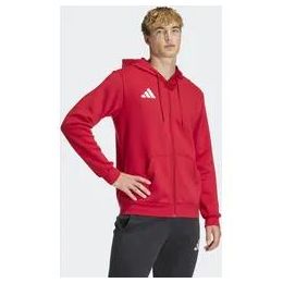 Kapuzensweatshirt Adidas PERFORMANCE "ENTRADA26", Herren, Gr. XXL, team power rot 2, wei&szlig;, Obermaterial: 70% Baumwolle, 30% Polyester, angesetztes B&uuml;ndchen, Sweatshirts