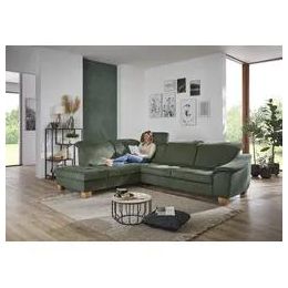 Ecksofa DIE PLANBAR "PP-LA23145 L-Form", moos, B:299cm H:88cm T:243cm, 100% recyceltes Polyester, Sofas, Ecksofa, inkl. Kopfpolsterverstellung, Federkernpolsterung