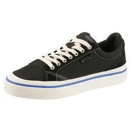 HUGO BOSS Sneaker HUGO BLUE "Blue-x_tenn", Herren, Gr. 42, schwarz, Textil, kontrastfarbene Details, Schuhe Sneaker, Schn&uuml;rschuh, Halbschuh, Freizeitsneaker im angesagten Skaterlook