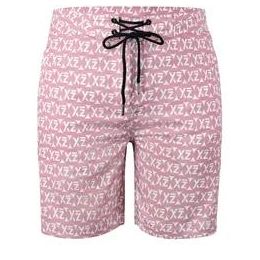 Badeshorts YEAZ "Badeshorts DAZZERS", Herren, Gr. XXL, US, pink, Obermaterial: 97% Polyester PES. 3% Elasthan EL., Badehosen Badeshorts