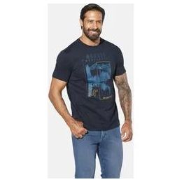 T-Shirt Jan Vanderstorm "T-Shirt MAGNUSVIK", Herren, Gr. XXL, blau (dunkelblau), Obermaterial: 100% Baumwolle CO., Shirts T-Shirt