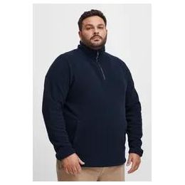 Cardigan Blend "BHFlint Big & Tall", Herren, Gr. 6XL, marineblaus, Fleece, 100% Polyester, unifarben, regular fit, gerader Abschluss, Strickjacken, Gem&uuml;tliche Fleecejacke in gro&szlig;en Gr&ouml;&szlig;en