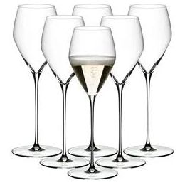 Champagnerglas "Champagner Weingl&auml;ser Veloce 327 ml 6er Set transparent", bunt (transparent), B:8,6cm H:24,7cm &Oslash;:8,6cm, Glas, RIEDEL THE WINE GLASS COMPANY, Trinkgef&auml;&szlig;e, Sp&uuml;lmaschinengeeignet