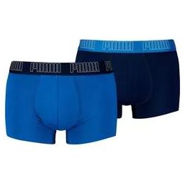 Boxershorts Puma "Boxershort 2er Pack", Herren, Gr. XL, blau, Obermaterial: 95% Baumwolle CO. 5% Elasthan EL., Unterhosen
