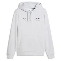 Hoodie Puma "BMW M MOTORSPORT Essentials Hoodie Herren", Herren, Gr. XL, silber mist gray, Obermaterial: 32% Polyester, 68% Baumwolle. Kapuzenfutter: 100% Baumwolle. Rippe: 3% Elasthan, 97% Baumwolle, normal, Sweatshirts Hoodie