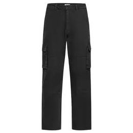 !Solid Cargohose SOLID "Cargohose SDLIAM CARGO", Damen, Gr. L, N-Gr, schwarz (true schwarz), Obermaterial: 100% Baumwolle CO., Hosen Cargohose