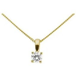 Kettenanh&auml;nger Firetti "Schmuck Geschenk Gold 333 Halsschmuck Anh&auml;nger Solit&auml;r Lab Grown", gelbgoldfarben, fw=feines, wei&szlig;, Schmuckanh&auml;nger, Damen, 0,3 VS = sehr kleine Einschl&uuml;sse, Diamanten Gelbgold 333, 0,43 g, Diamanten, Gelbgold 333, Kettenanh&auml;nger, mit Brillant